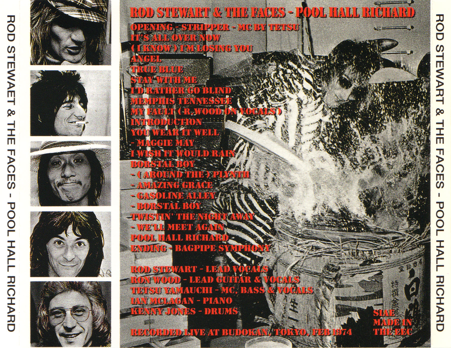 Rod Stewart & The Faces Pool Hall Richard : Back | CD Covers | Cover ...